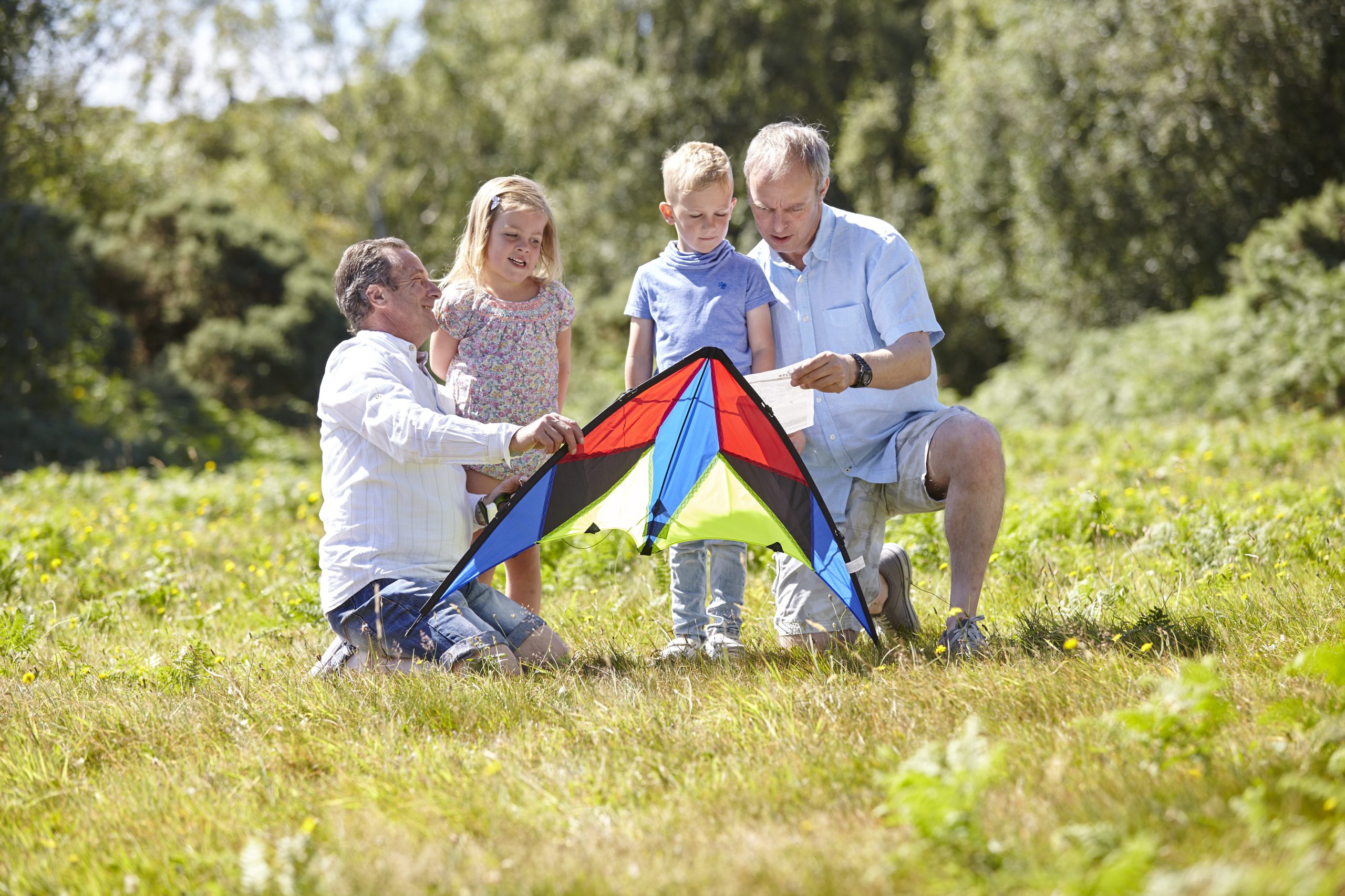 Family using kite 01 - First4Adoption
