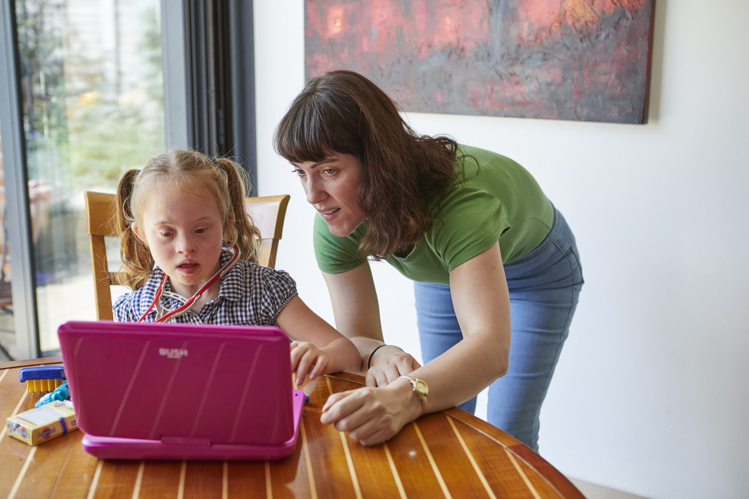 Playing on the computer 01 - First4Adoption